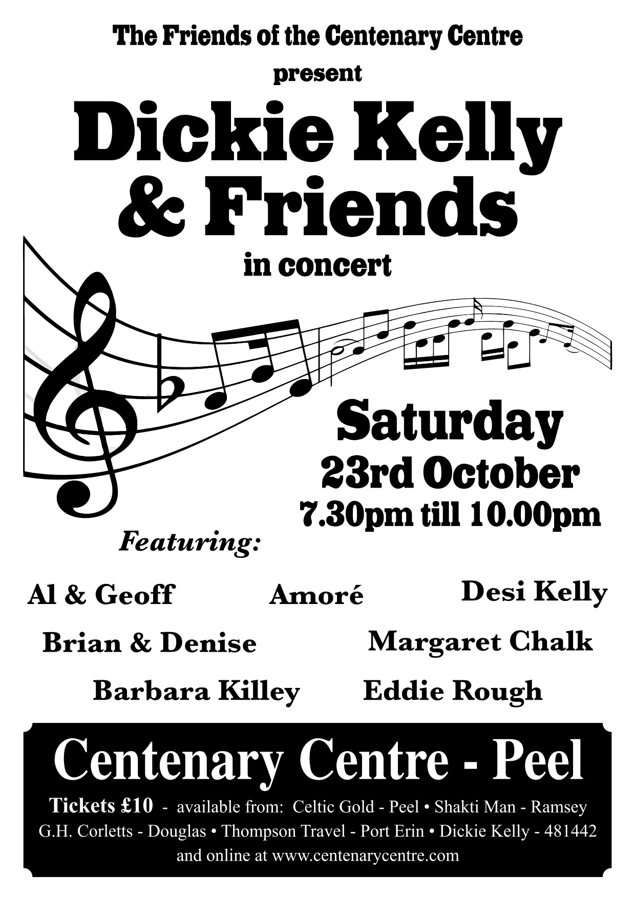 Dickie Kelly & Friends in Concert – Peel Centenary Centre